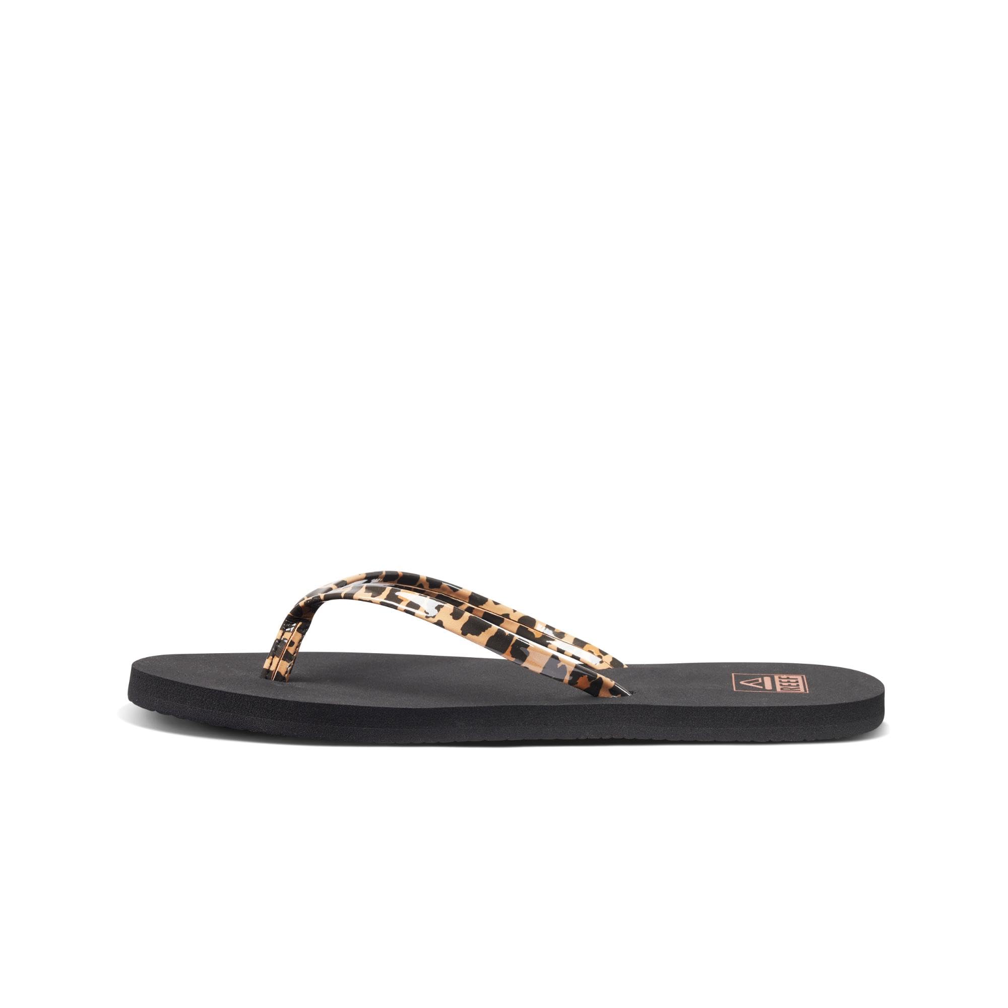 (取寄) リーフ レディース ブリス ナイツ Reef women Bliss Nights Classic Leopard Reef Women's Bliss Nights Flip-Flops Classic Leopard, Size 5M